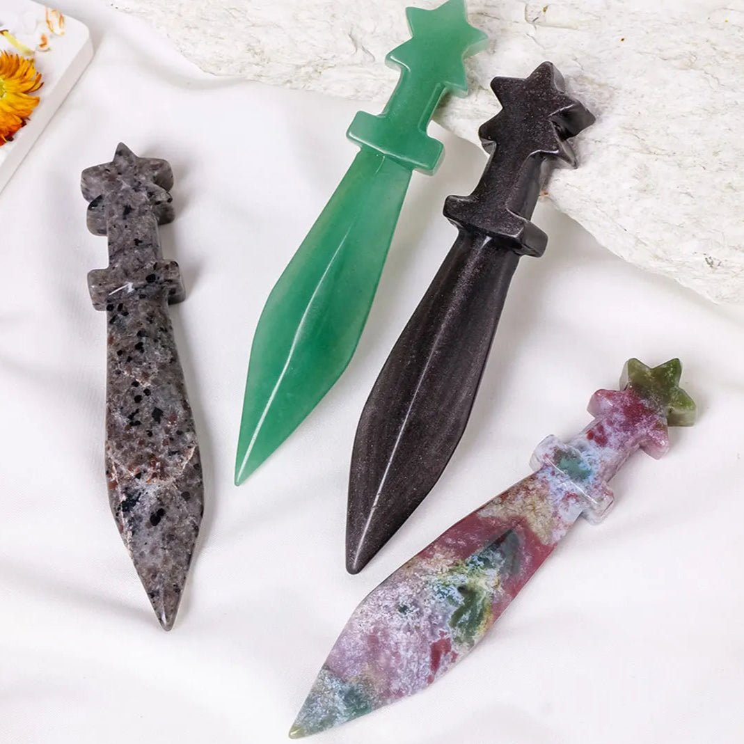 Crystal Dagger Knife - Natural Stone – My Zen Temple