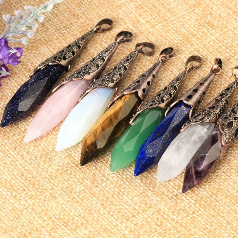 Crystal Dowsing Pendulums - Natural Stone – My Zen Temple